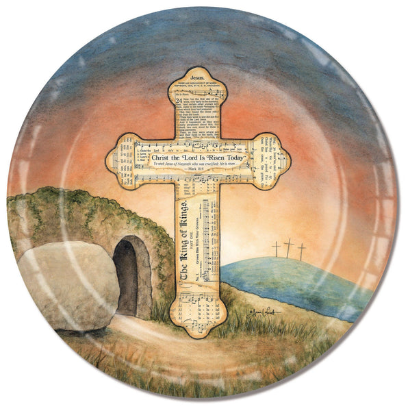 Easter Paper Plates: Cross with Scripture – Divinity Boutique